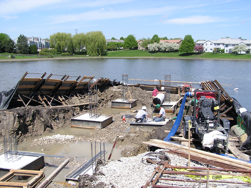 Spring Lake Coffer Dam No. 2 - R.C. Wegman Construction Company